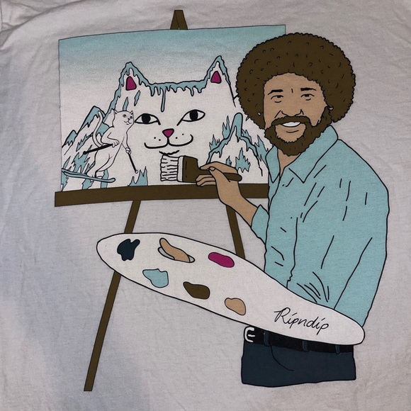 Ripndip | Shirts | Rip N Dip Bob Ross Shirt | Poshmark